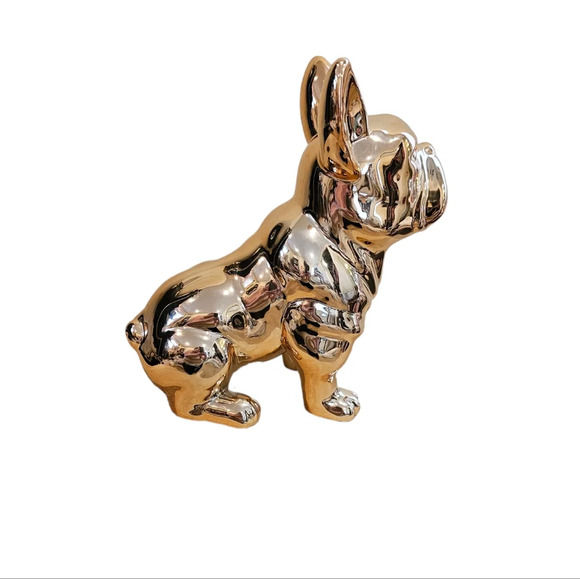 Accents | Rose Gold Ceramic Frenchie Dog Statue | Poshmark